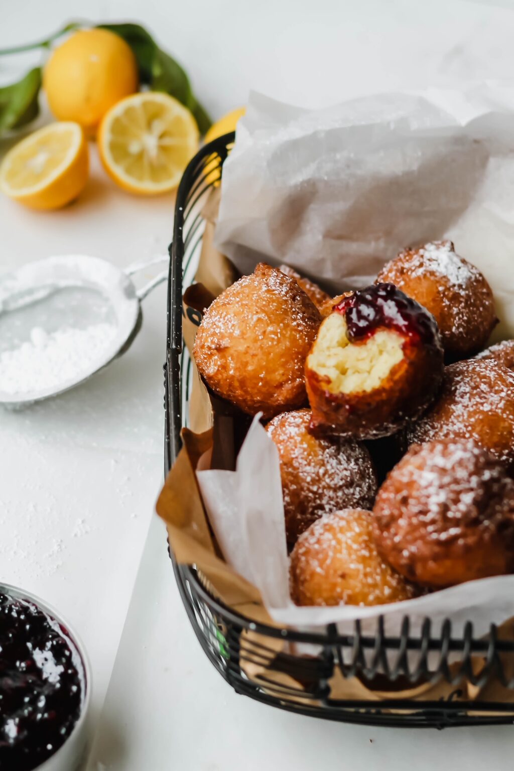 Lemon Ricotta Fritters - Lion's Bread