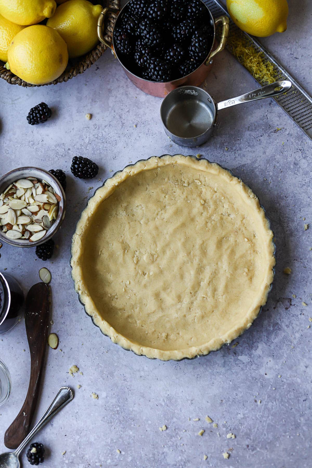 Lemon and Blackberry Tart - Lion's Bread